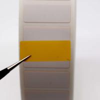 China 20mmx8mm 1mil White Matte High Temperature Resistant Polyimide Label For Single Row for sale