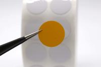 China 15.5mm 1.5mil White Gloss High Temperature Resistant Polyimide Label for sale