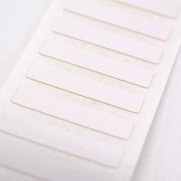 China 20mmx4mm Adhesive White Labels 1mil  White Gloss High Temperature Resistant Polyimide Label for sale
