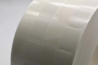 China 35x20-18mm 1.5mil White Matte Translucent Water Resistant Vinyl Cable Label for sale