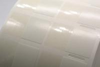 China 35x20-18mm 1.5mil White Matte Translucent Water Resistant Vinyl Cable Label for sale