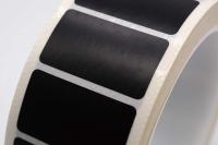 China 35mmx20mm 	Low Temperature Labels 1mil Black Matte High Temperature Resistant Polyimide Label for sale
