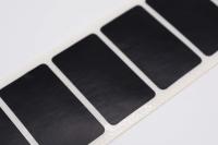 China 35mmx20mm 	Low Temperature Labels 1mil Black Matte High Temperature Resistant Polyimide Label for sale