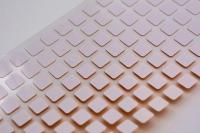 China 6mmx6mm 1.5mil White Gloss High Temperature Resistant Polyimide Label for sale