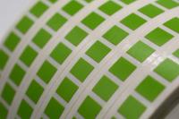 China 1mil Green Matte 6mmx5mm High Temperature Resistant Polyimide Label for sale