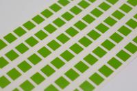 China 1mil Green Matte 6mmx5mm High Temperature Resistant Polyimide Label for sale