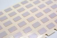 China 5x7.5mm Thermal Transfer Adhesive Label 1mil White Matte High Temperature Resistant for sale