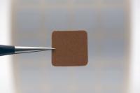 China 9.5mmx9.5mm 1mil Blue Gloss High Temperature Resistant Polyimide Label for sale