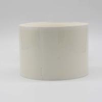 China 20x100-20mm Cable Adhesive Label 1mil White Matte Translucent Water Resistant Vinyl Cable Label for sale