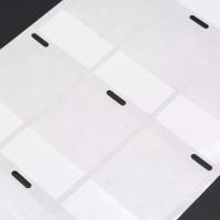 China 25.4*38.1-12.5mm,2mil White Matte Translucent Water Resistant Vinyl Cable Label for sale