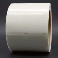 China 25.4*38.1-12.5mm,2mil White Matte Translucent Water Resistant Vinyl Cable Label for sale