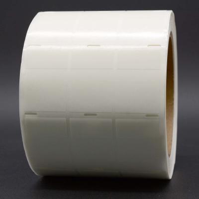 China 25.4*38.1-12.5mm,2mil White Matte Translucent Water Resistant Vinyl Cable Label for sale