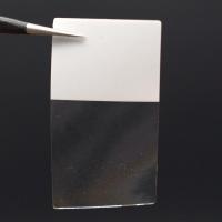 China 20mmx38-15mm Cable Adhesive Label 1.5mil White Gloss Transparent Water Resistant Polyester Cable Label for sale