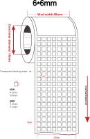 China 6mmx6mm 1.5mil White Gloss High Temperature Resistant Polyimide Label for sale