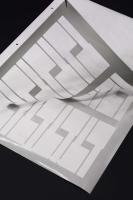 China 24*84*9*37m 2mil White Matte Synthetic Paper Flag Tag For Cable Label With Tear Hard for sale