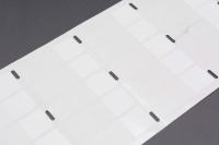 China 13*36-13mm 1.5mil White Matte Translucent Water Resistant Vinyl Cable Label for sale