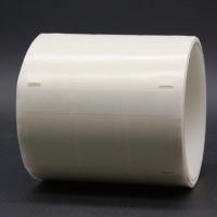 China 26*46-13.5mm Cable Adhesive Label 1.5mil White Matte Translucent Water Resistant Vinyl Cable Label for sale