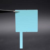 China 70x40mm Cable Adhesive Label 1.5mil Blue Matte Water Resistant Synthetic Paper Cable Label for sale