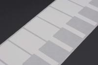 China 35x28-20-8mm,2mil White Matte Water Resistant Synthetic Paper Cable Label for sale