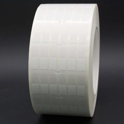 China 8x25-12.5mm Cable Adhesive Label 2mil White Matte Translucent Water Resistant Vinyl Cable Label for sale