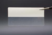 China 40x20-10mm Cable Adhesive Label 1mil White Gloss Transparent Water Resistant Polyester Label for sale