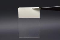 China 25x36-12.7mm 1mil White Gloss Transparent Water Resistant Polyester Cable Label for sale