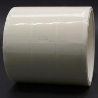 China 25x36-12.7mm 1mil White Gloss Transparent Water Resistant Polyester Cable Label for sale