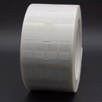 China 19x20-9mm Adhesive Cable Labels 2mil White Matte Translucent Water Resistant Vinyl Cable Label for sale