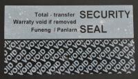 China White 65um 1mil Gloss Full Transfer Tamper Evident Security Labels For VOID for sale