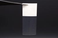 China 25x37-11.5mm Cable Adhesive Label 2mil White Matte Translucent Water Resistant Vinyl Cable Label for sale