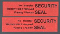 China Red 56um 1mil Matte Non Transfer Tamper Evident Label For VOID for sale