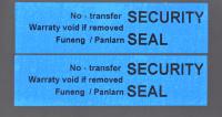 China Matte Blue Tamper Proof Seal Security Sticker 56um 1mil Non-Transfer Tamper Evident Label Stiker For VOID for sale