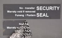 China 56um 1mil Black Matte Non Transfer High Residue Tamper Proof Label For VOID for sale