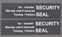 China 56um 1mil Black Matte Non Transfer High Residue Tamper Proof Label For VOID for sale