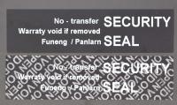China 56um 1mil Black Matte Non Transfer High Residue Tamper Proof Label For VOID for sale
