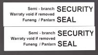 China 70um 1mil Gloss White Semi Transfer Tamper Evident Label Stiker For VOID for sale