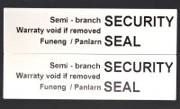 China 80um 1.5mil Tamper Proof Plastic Seals Matte Silver Semi Transfer High Residue For VOID for sale