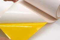 China 1Mil Gloss White Permanent Adhesive Polyimide Materials With Glassine for sale