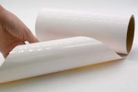 China Removable Anti Static Label Material 1Mil Gloss White Polyimide Materials With Glassine for sale