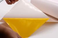 China Strong Adhesive Polyimide Materials Matte White 1Mil With Glassine for sale