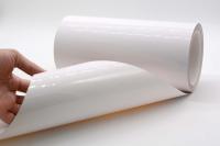 China 2Mil Gloss White Permanent Adhesive Polyimide Roll Label Material With Glassine for sale