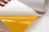 China 2Mil Gloss White Permanent Adhesive Polyimide Roll Label Material With Glassine for sale