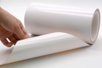 China 2Mil High Temperature Adhesive Label Material Matte White Permanent Adhesive Polyimide With Glassine for sale