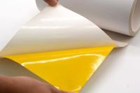China Matte White 1Mil Permanent Adhesive Antistatic Polyimide Reusable Sticker Materials With  Glassine for sale