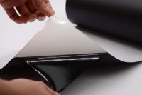 China Matte Black Anti Static Label Material Permanent Adhesive Polyimide 1Mil With Glassine for sale