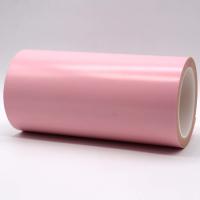 China 1Mil High Temperature Adhesive Label Material Matte Red Permanent Adhesive Polyimide With Glassine for sale