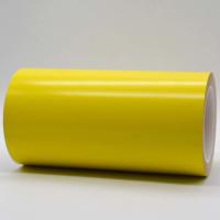 China 1Mil High Temperature Adhesive Label Material Matte Yellow Permanent Adhesive Polyimide With Glassine for sale