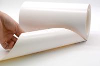 China 1Mil Anti Static Label Material Matte White Permanent Adhesive Antiflaming Polyimide With Glassine for sale