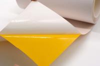 China 1Mil Anti Static Label Material Matte White Permanent Adhesive Antiflaming Polyimide With Glassine for sale