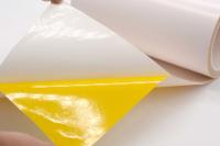China 1Mil Matte White Permanent Adhesive Polyimide Materials With Glassine for sale